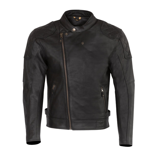 Merlin Chester Cafe, D3O Armoured Leather Motorcyclists Jacket, black