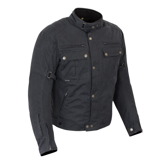 Buy Merlin Barton Waxed Armoured Motorcycle Jacket - FREE Delivery