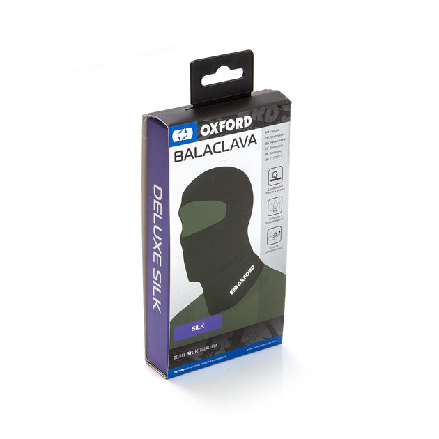 Buy Oxford Deluxe Silk Balaclava, Black - FREE Delivery at Foxxmoto